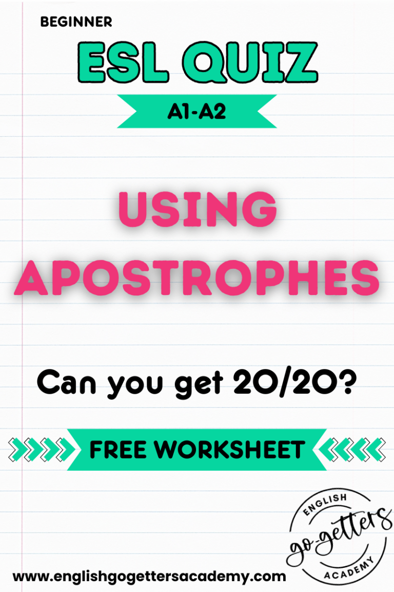 How to Use Apostrophes in English (Rules, Possession, Examples + Quiz ...
